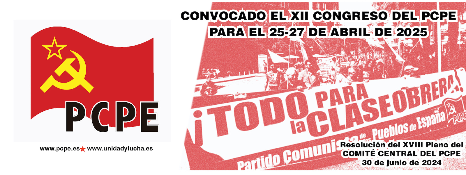 Convocado el XII congreso del PCPE para el 25-27 de abril de 2025 | PCPE